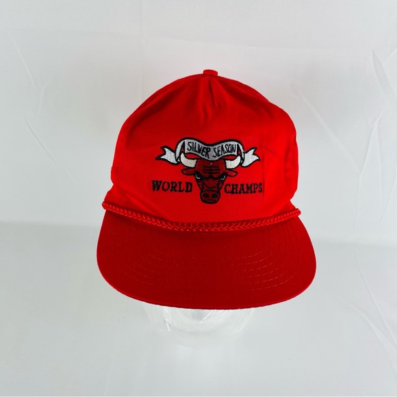 NBA | Accessories | Vintage Chicago Bulls 9s Snapback Hat Cap Red Zip ...